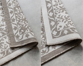 ELLE Decoration, Kusový koberec Gemini 106026 Linen z kolekce Elle – na ven i na doma, 80x150, béžová, chodba / předsíň