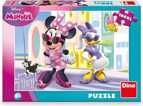 DINO Puzzle Minnie a Daisy ve městě XL / 100 dílků / 47x33 cm