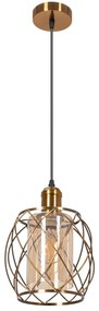 Toolight, stropní svítidlo 1xE27 APP1129-1CP, zlatá, OSW-40104