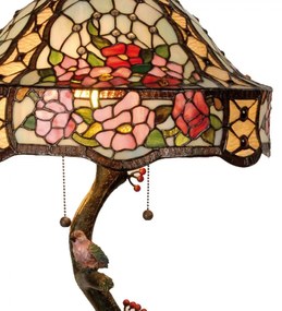 Stolní lampa Tiffany Flowers – 45x62 cm
