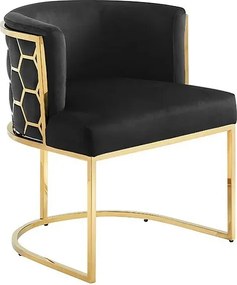 Designová jídelní židle Baldassare černý samet