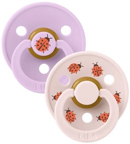 Bibs Colour Ladybug dudlíky z přírodního kaučuku 2 ks 0 - 6 m Violet sky mix