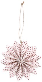 Chic Antique Závěsná vánoční ozdoba Ornament Cherry, červená barva, papír