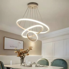 Toolight Závěsné LED osvětlení Modern D15 LHJ010-CP4 kartáčovaná zlatá