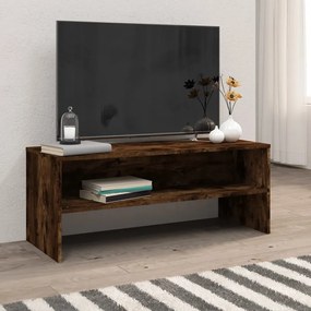 TV skříňka kouřový dub 100 x 40 x 40 cm kompozitní dřevo - Default Title