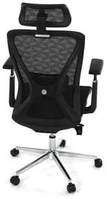 Autronic Kancelářská židle Židle kancelářská, černá MESH, plastový kříž (KA-S258 BK)