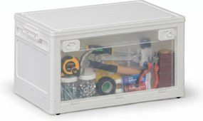Velký skládací regálový box XL 62 l, 558x360x310 mm, bílý
