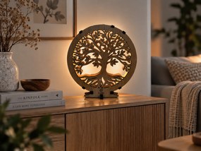 Li-Go "Strom života" lampa s dvojstěným prořezem 30x31 cm provedení povrchu: černá s patinou