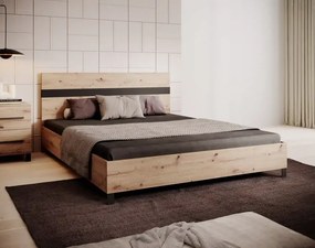 Dvoulůžková postel s roštem MALEN