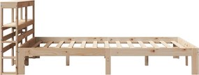 Rám postele s čelem 140 x 190 cm masivní borovice 3306039