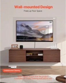 Plovoucí TV stolek VEVOR – Ořech