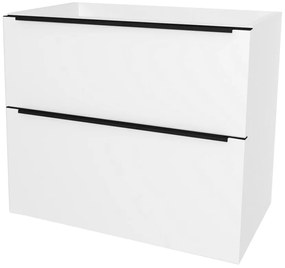 Mereo Mereo, Mailo, koupelnová skříňka 81 cm, černé madlo, Multidecor, CN591SBBIEL