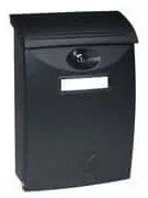 Plastová ABS poštovní schránka London, černá