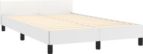 Rám postele bez matrace bílý 120x190 cm umělá kůže 3270555
