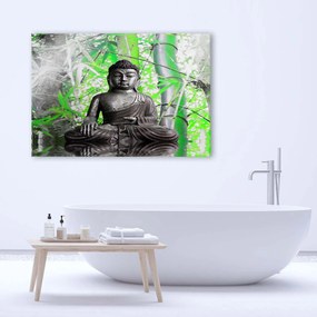 Gario Obraz na plátně Buddha a listy Rozměry: 60 x 40 cm