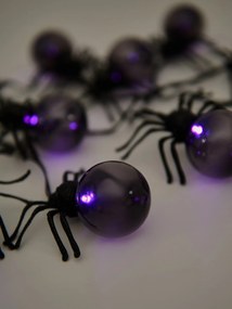 Sinsay - Halloweenská LED girlanda s motivem pavouků - černá