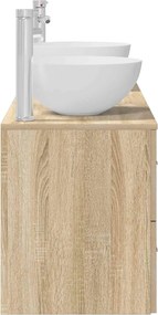 Sada koupelnových skříněk 3 ks Dub sonoma 49,5 x 41 x 64,5 cm 3405805