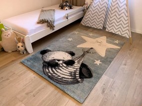 Vopi, Dětský koberec Kiddo A1083 blue, 120x170, modrá, dětský pokoj