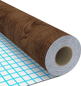 Samolepící tapety na dveře 2 ks tmavý dub 210 x 90 cm PVC 146112