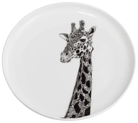 Bílý porcelánový talíř Maxwell &amp; Williams Marini Ferlazzo Giraffe, ø 20 cm