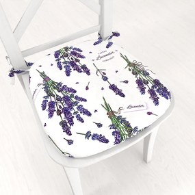 Biante Oblý podsedák PML-084 Lavender - 39x37x3 cm