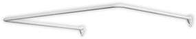 Erga, univerzální tyč 90x90x90 cm/20 mm pro sprchový závěs, bílá, ERG-72502