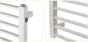 Hopa Piko koupelnový radiátor 530 × 1679 mm středové připojení černá RADPIK501731SP