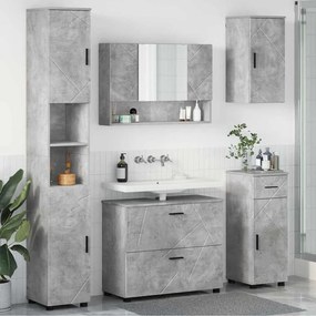Sada koupelnového nábytku 5 ks Betonově šedá 35 x 30 x 192 cm 3393076