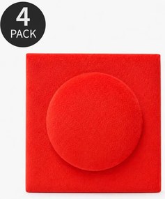 Sinsay - Čalouněné nástěnné panely ve tvaru kostek 4 pack - červená
