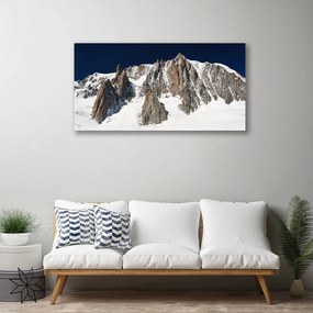 Obraz na plátně Zsněžené Horské Vrcholy 125x50 cm