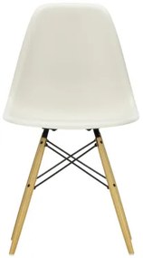 Eames Plastic Chair DSW javor oblázková černé na tvrdou podlahu Vitra