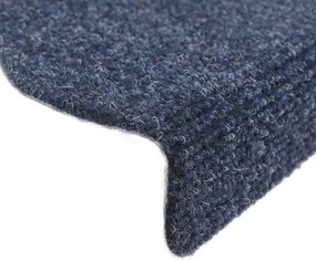 Schodové rohože samolepicí 30 ks 65 x 21 x 4 cm modré, půlkulaté, velké 3365660