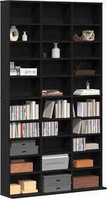 CD skříň Černý dub 101 x 23 x 177,5 cm Kompozitní dřevo 3329339
