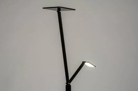 Stojací designová lampa se stmívačem Asymetrico Gene Black Quadra