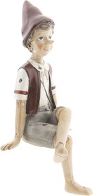Dekorace sedící Pinocchio - 13*12*23 cm
