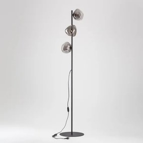 BRILAGI - Stojací lampa VULCANO 3xG9/8W/230V černá/kouřová černá