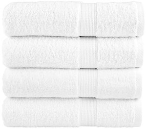 Prémiové ručníky SOLUND 4 ks bílé 50x100 cm 600 g/m² 137125