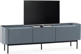 Šedomodrý TV stolek 180x55x40 cm Willa – MOME