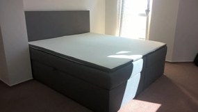 ZETKA DIVALO 180x200 moderní boxspring postel s úložným prostorem černá 180 x 117 x 205 cm
