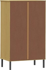vidaXL Botník s kovovými nohami masivní borové dřevo OSLO [350985] Barva: Šedá