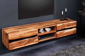 Designová závěsná skříňka pod TV Amazonas Sheesham 160cm