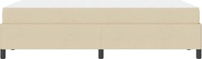 Postel s boxspringem Krémová 120 x 190 cm textil 3398848