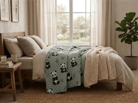 Přehoz na postel PANDA RELAX zelený Rozměr: 220 x 240 cm