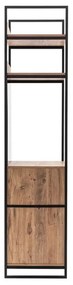 Kalune design Otevřená šatní skříň DYNAMIC s dveřmi 225x192 cm