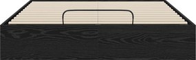 Ottoman postel Černý Dub 193 x 120 x 25 cm Dřevěný materiál 3409286