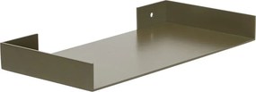 Tmavě zelená kovová police 30 cm Sheets – Hübsch