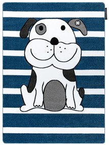Dywany Łuszczów Dětský kusový koberec Petit Puppy blue ROZMĚR: 140x190