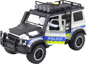 LEAN Toys Policejní terénní auto s přívěsem na koně, světla a zvuky