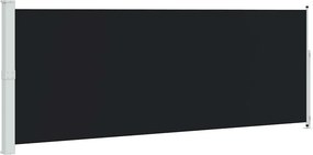 Zatahovací boční markýza 180 x 514 cm černá 313405