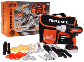 RKToys Dětská sada nářadí s taškou a aku vrtačkou